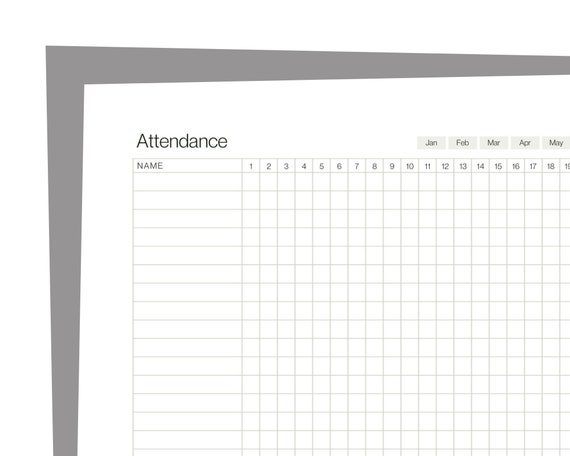 Daily Attendance Sheet Template