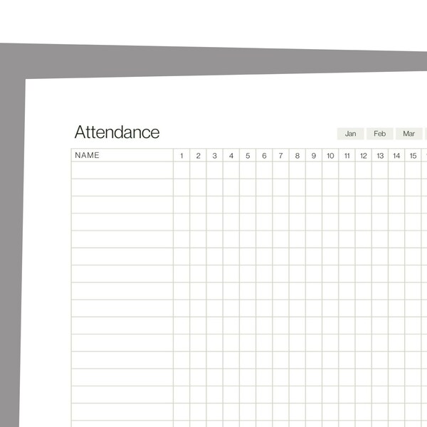 Daily Attendance - Etsy
