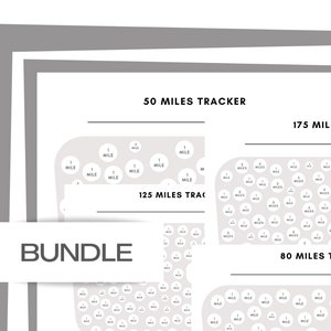 Mileage Tracker Printable Download Bundle of 6 | Miles Tracker for ...