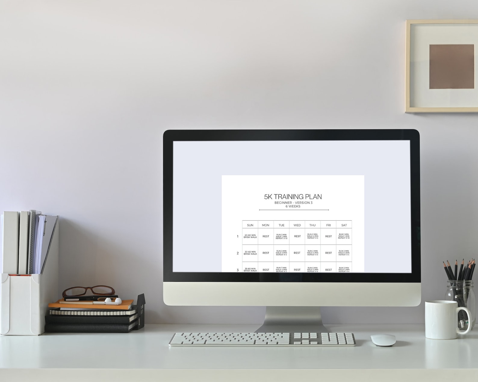 5k Training Plan Printable Download | Bundle of 3 Plans for Beginners ...