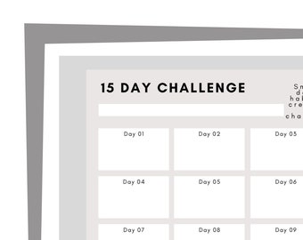 10 Day Challenge Printable | Goal Tracker |weight Loss Planner | Habit ...