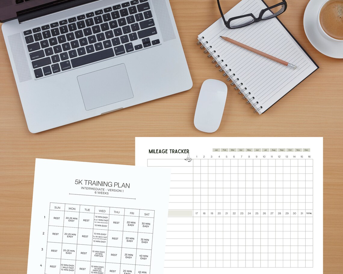 5k Training Plan Download 5k Printable Pdf Intermediate - Etsy