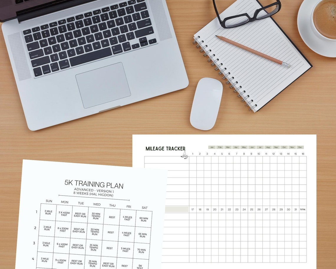 5k Training Plan Printable Advanced Runner Race Plan 8 | Etsy