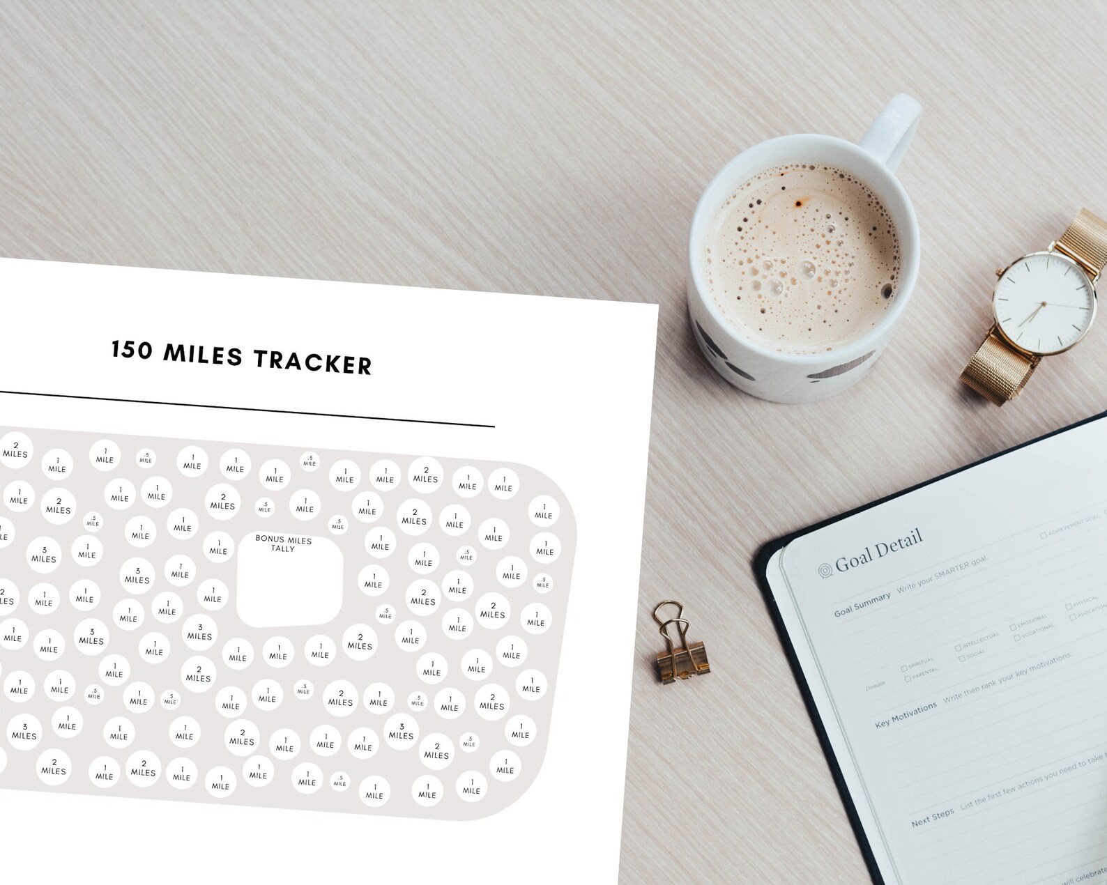 Mileage Tracker Printable Download Bundle of 6 | Miles Tracker for ...