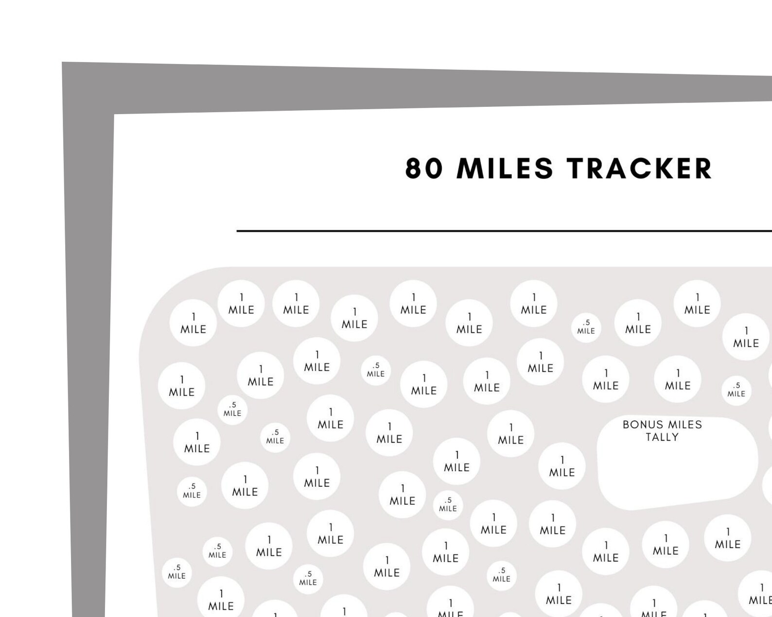 Mileage Tracker Printable Download | 80 Miles Tracker | Keep Track of ...