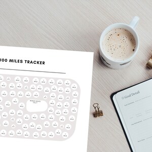 Mileage Tracker Printable Download | 100 Miles Tracker | Keep Track of ...