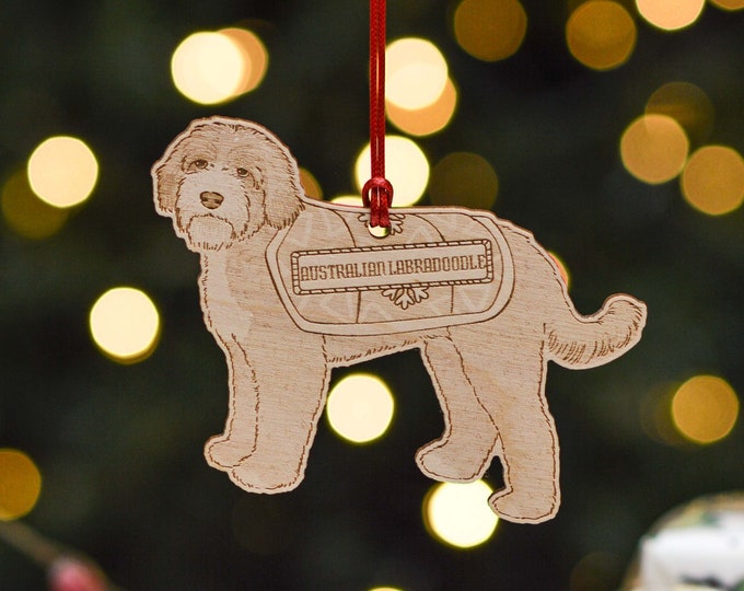 Personalised Australian Labradoodle Dog Decoration Detailed - Etsy