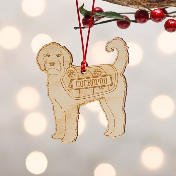 Cockapoo Christmas Decorations - Etsy UK