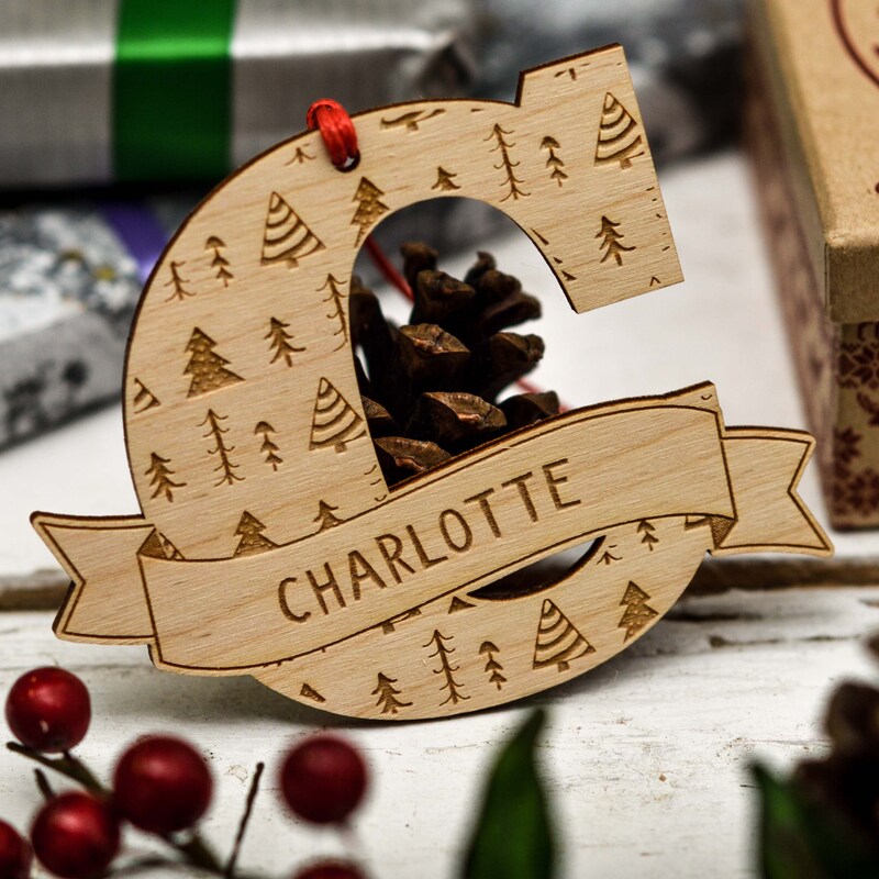 Personalised Christmas Decorations - Etsy UK