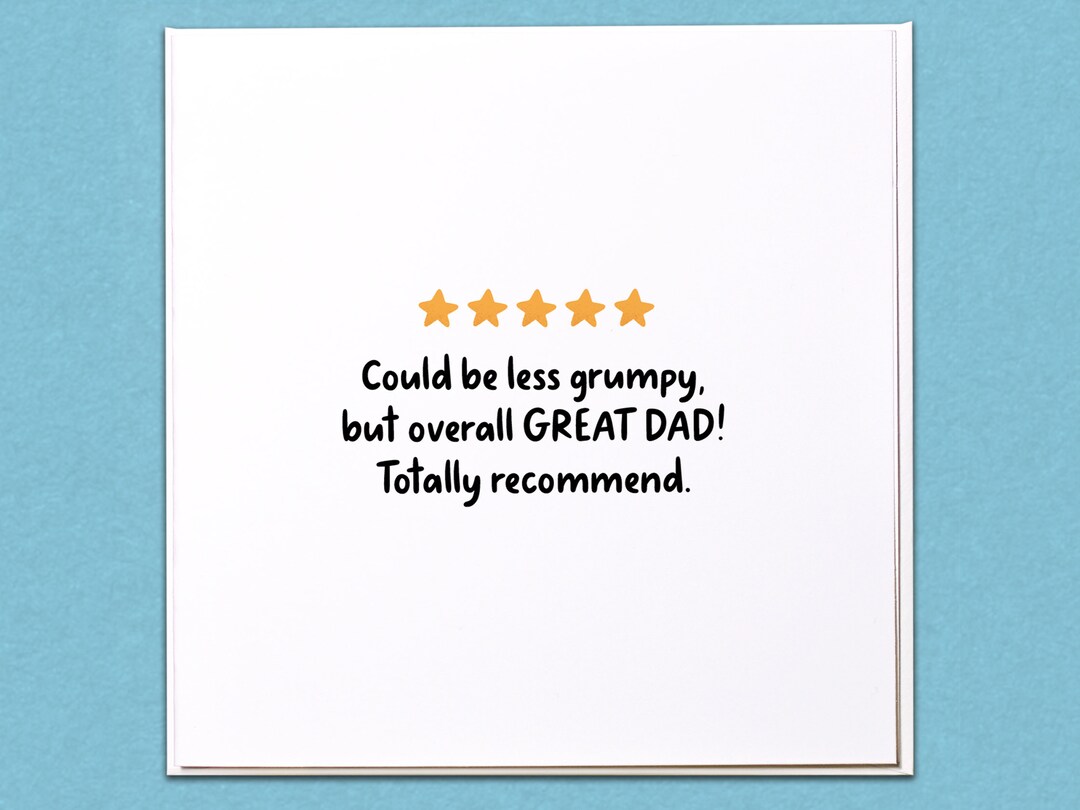 Could by Less Grumpy Fathers Day Card - Etsy