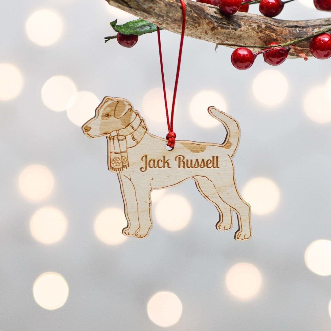 Personalised Jack Russell Dog Decoration - Detailed - Etsy