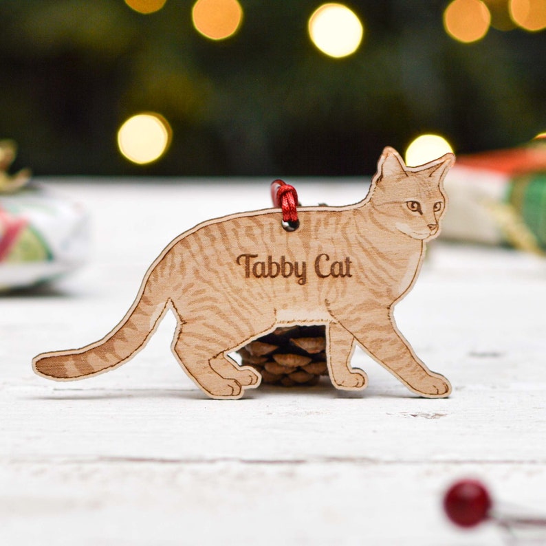 Personalised Cat Decoration - Etsy UK
