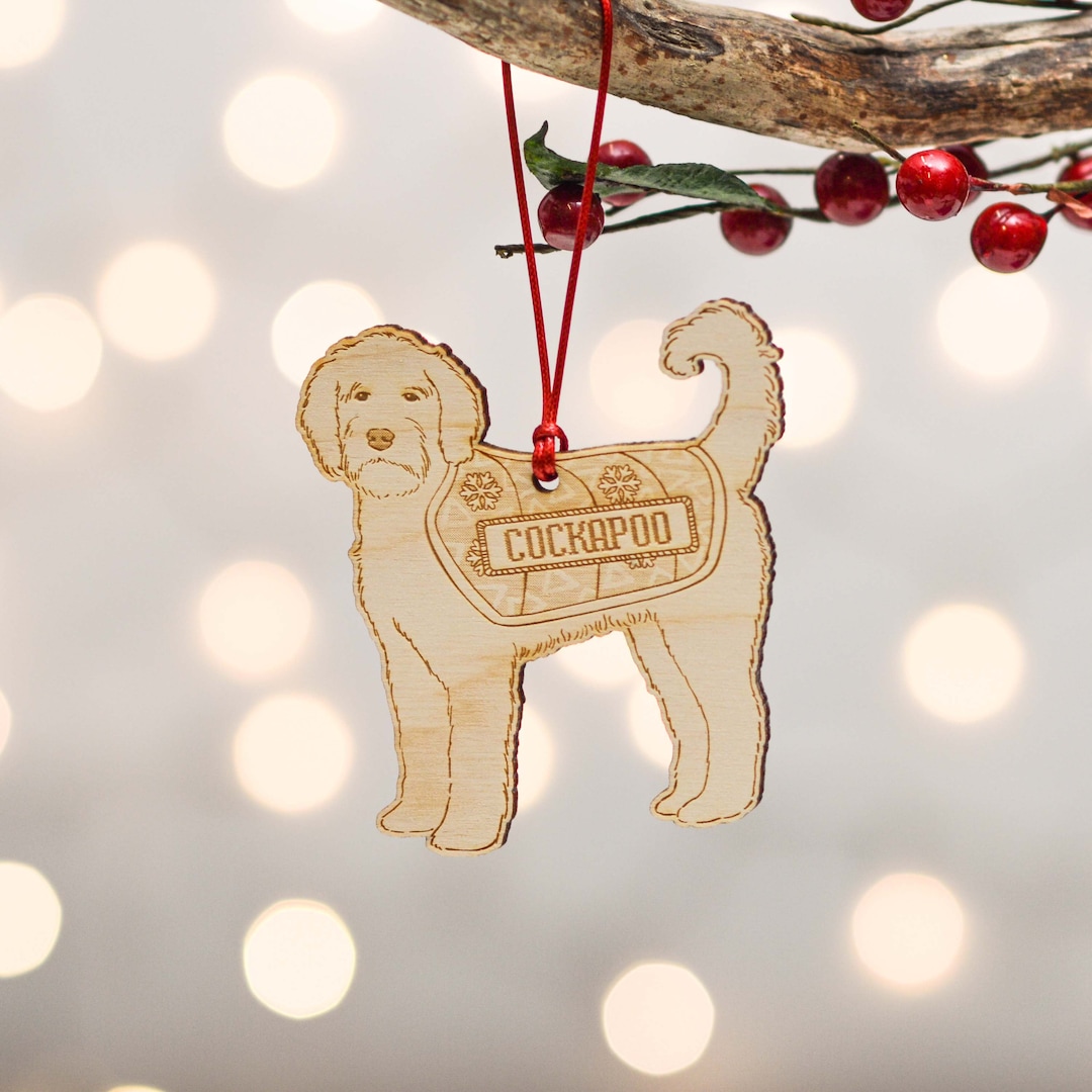 Personalised Cockapoo Dog Decoration - Detailed - Etsy UK