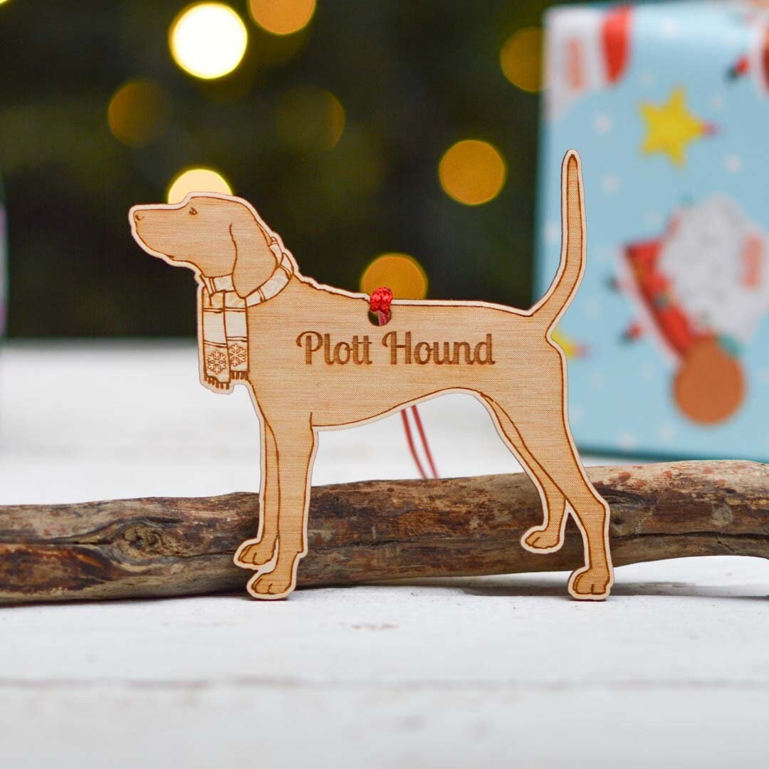Personalised Plott Hound Dog Decoration - Detailed - Etsy