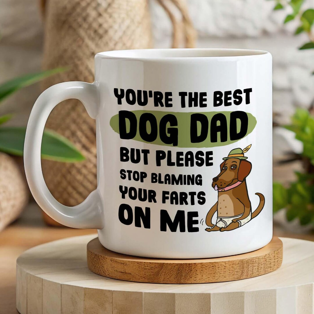 Stop Blaming Your Farts on Me Fathers Day Dog Dad Funny Gift Mug - Etsy