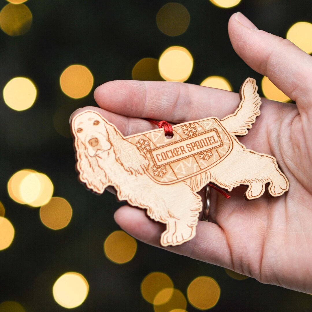 Personalised Cocker Spaniel Dog Decoration - Detailed - Etsy