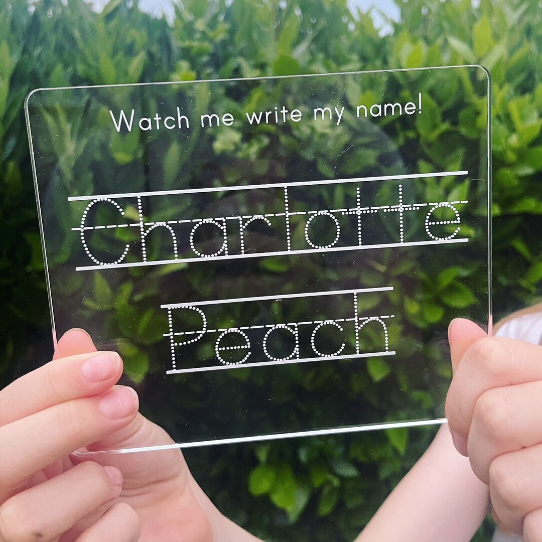 Personalised Traceable Handwriting Name Practice Mat - Etsy