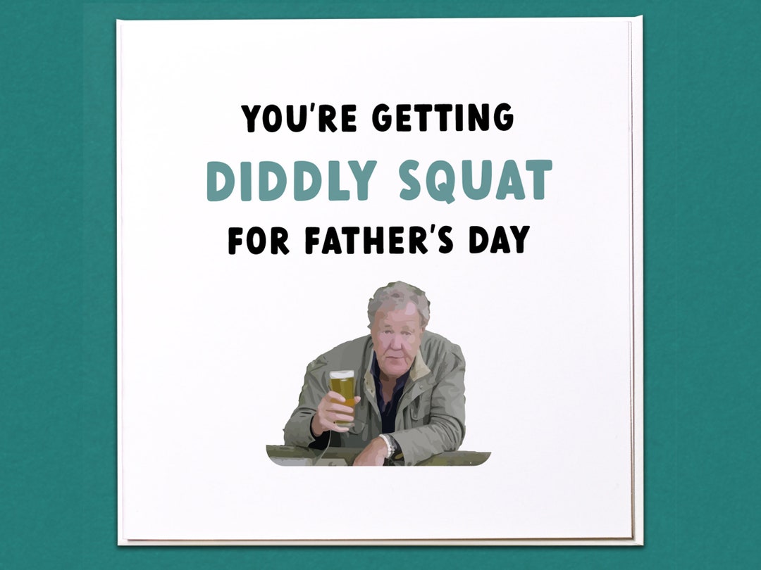 You're Getting Diddly Squat Fathers Day Card - Etsy