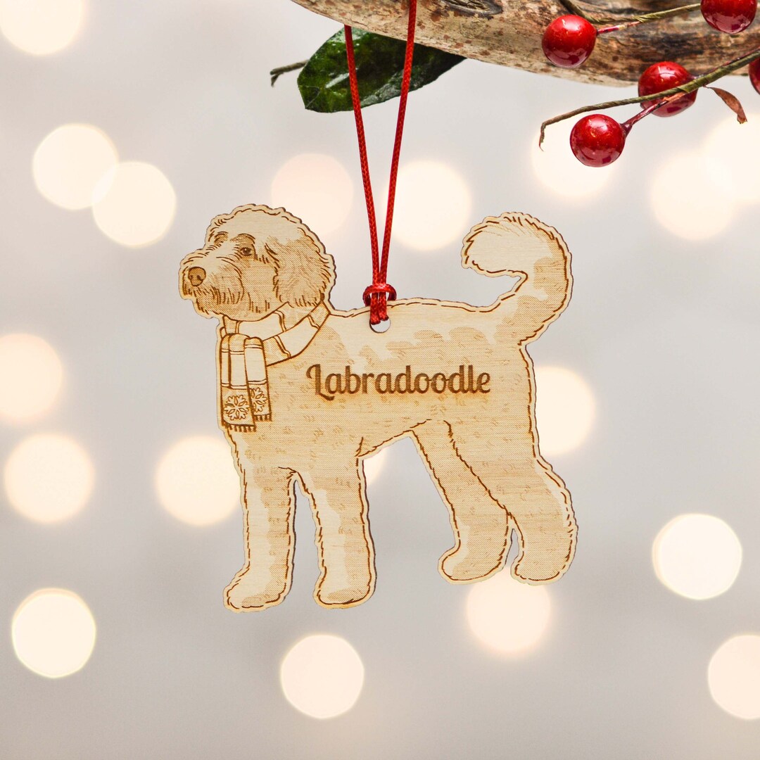 Personalised Labradoodle Dog Decoration - Detailed - Etsy