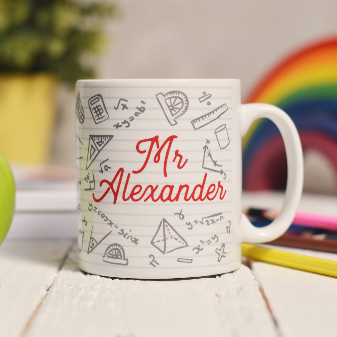 Personalised Maths Mug - Etsy UK