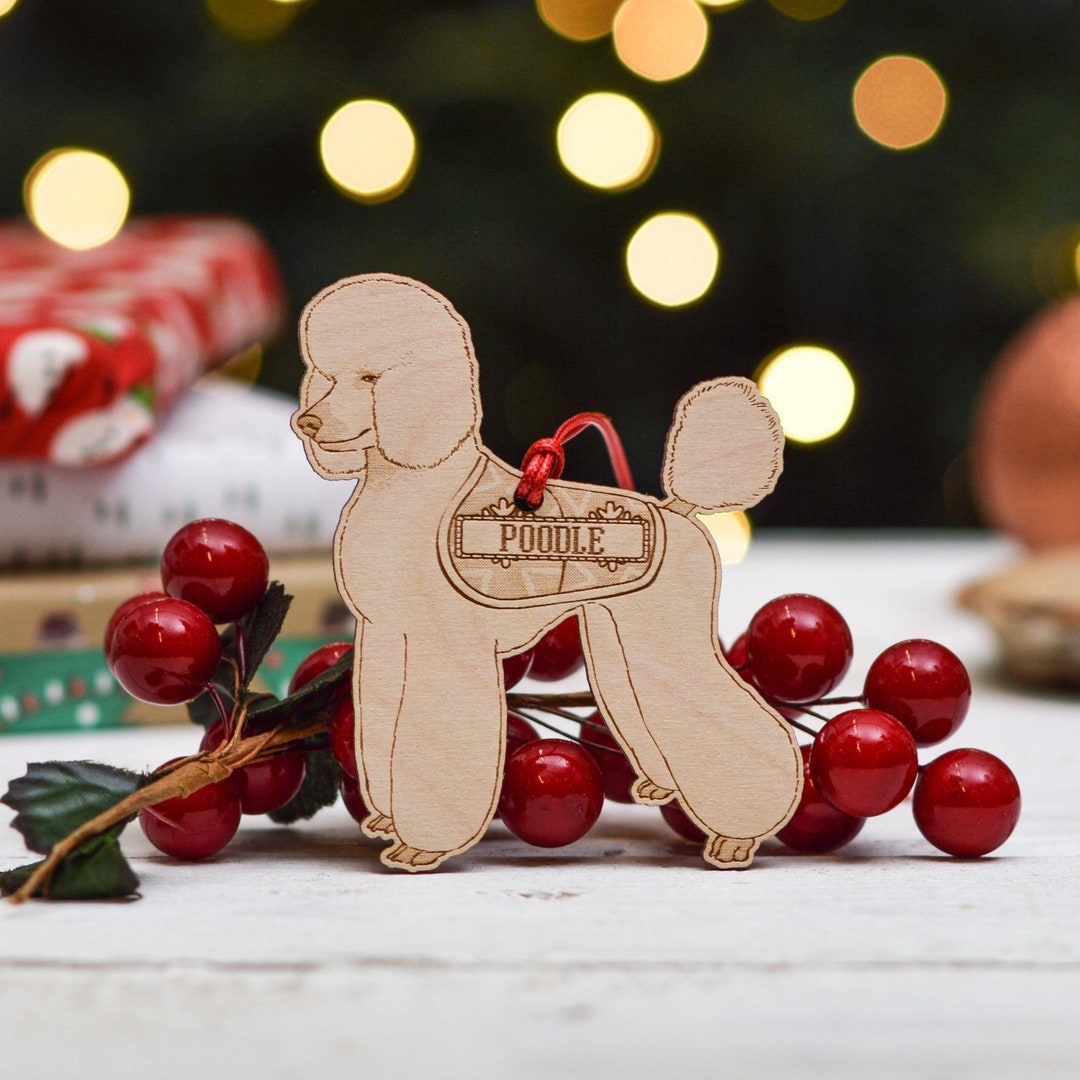 Personalised Poodle Dog Decoration - Detailed - Etsy UK