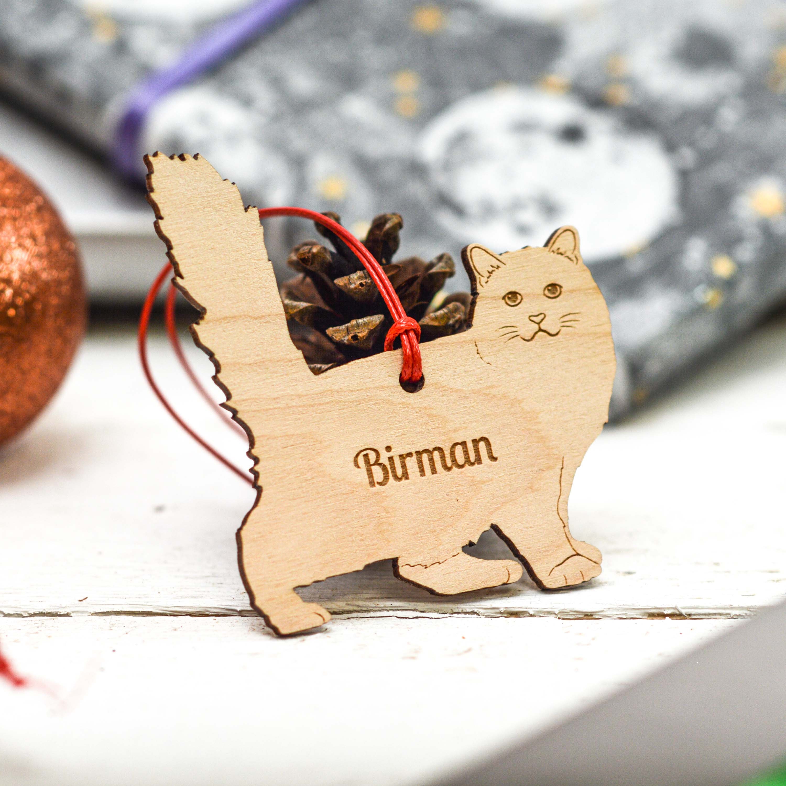 Personalised Cat Decoration - Etsy UK