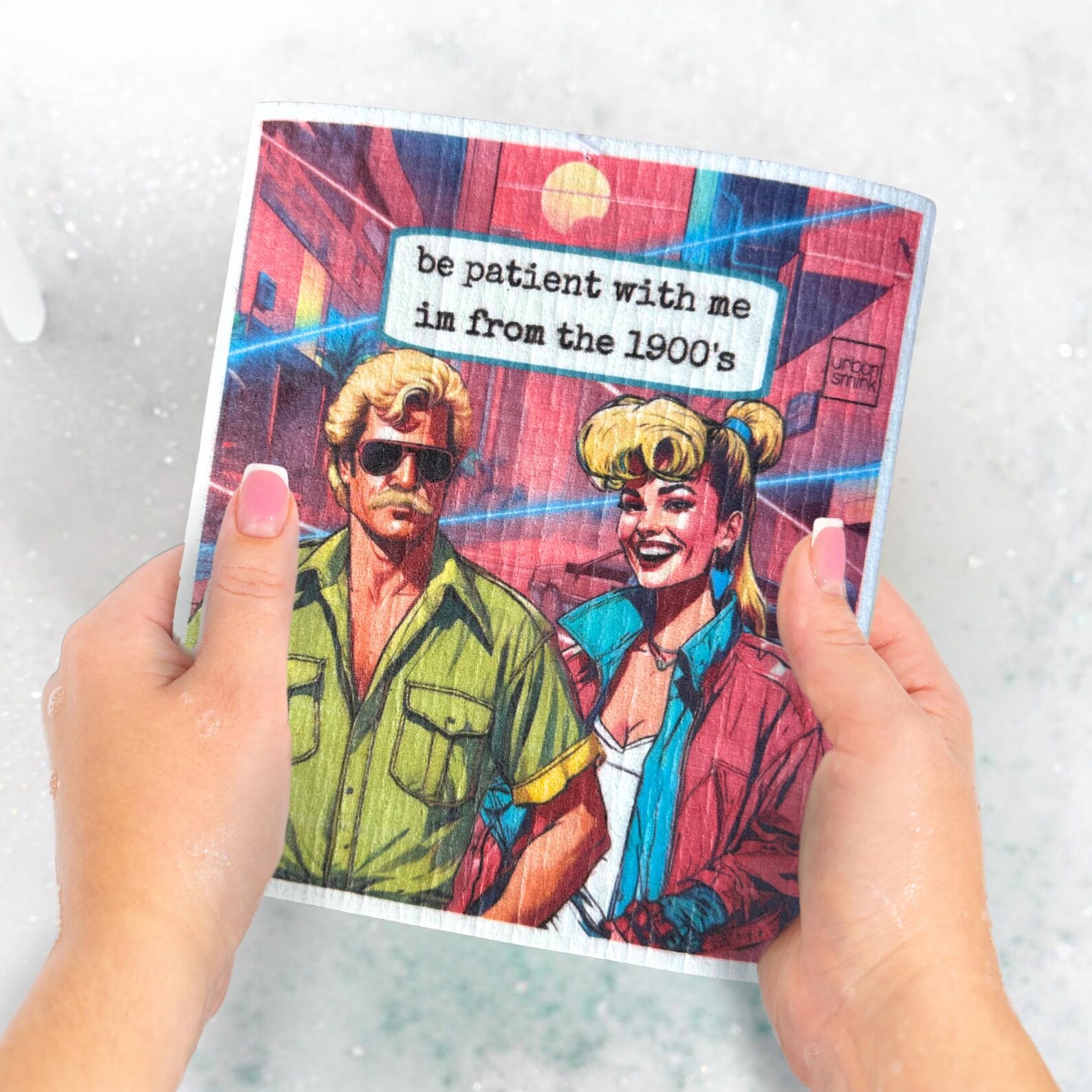 Funny Nostalgic Retro Swedish Dishcloth for 80s Fans : From the 1900s ...