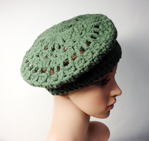 Crochet PATTERN - PARIS BERET - Crochet Hat Pattern - Crochet Hat ...