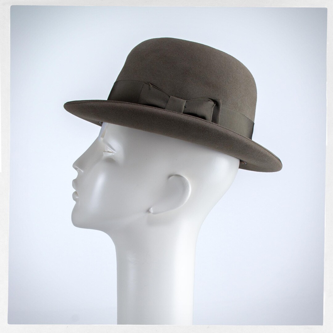 Vintage 60s Hat, Gentlemen's Hat, BOWLER Hat, Vintage Hat, Annie Hall ...