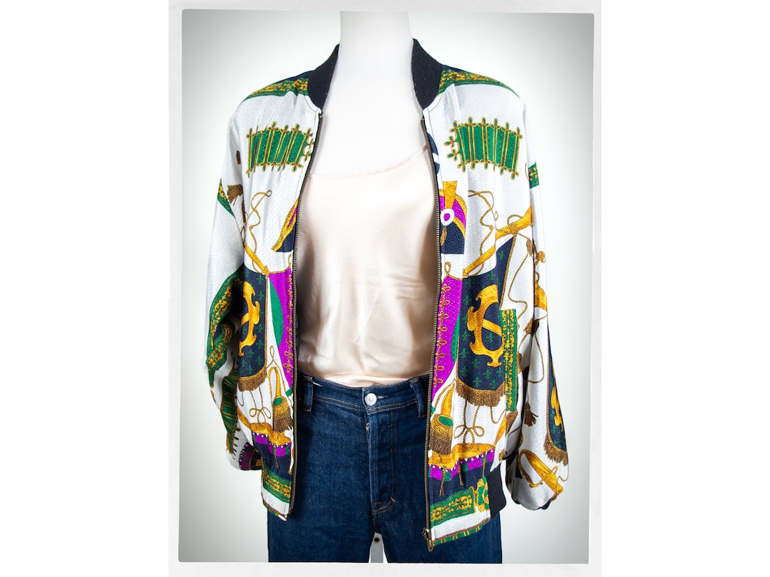 Retro BAROQUE Jacket, 90s Rococo Jacket, Vintage Fashion, 90s Disco ...