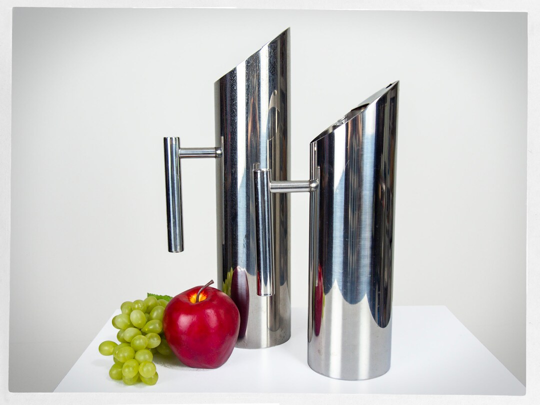 Retro Modern Style Barware, Stainless Steel Jug, Mid Century Decor ...