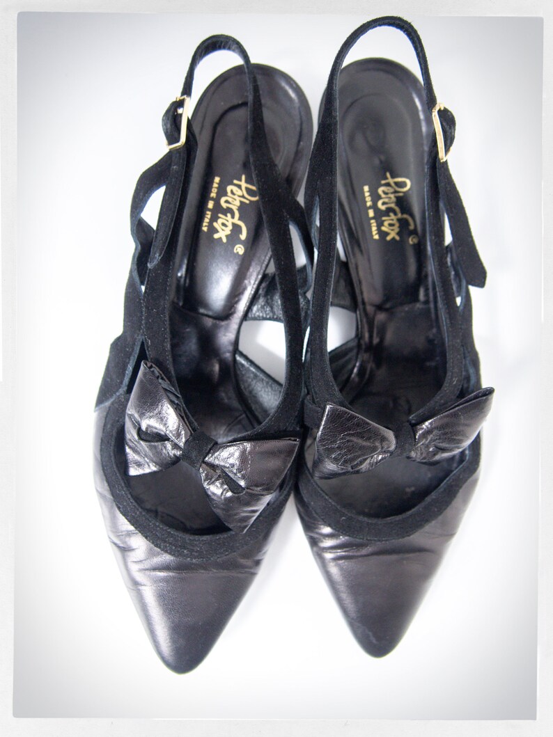 Retro 80s Shoes, 70s PETER FOX Slingback, Designer Shoe, Vintage ...