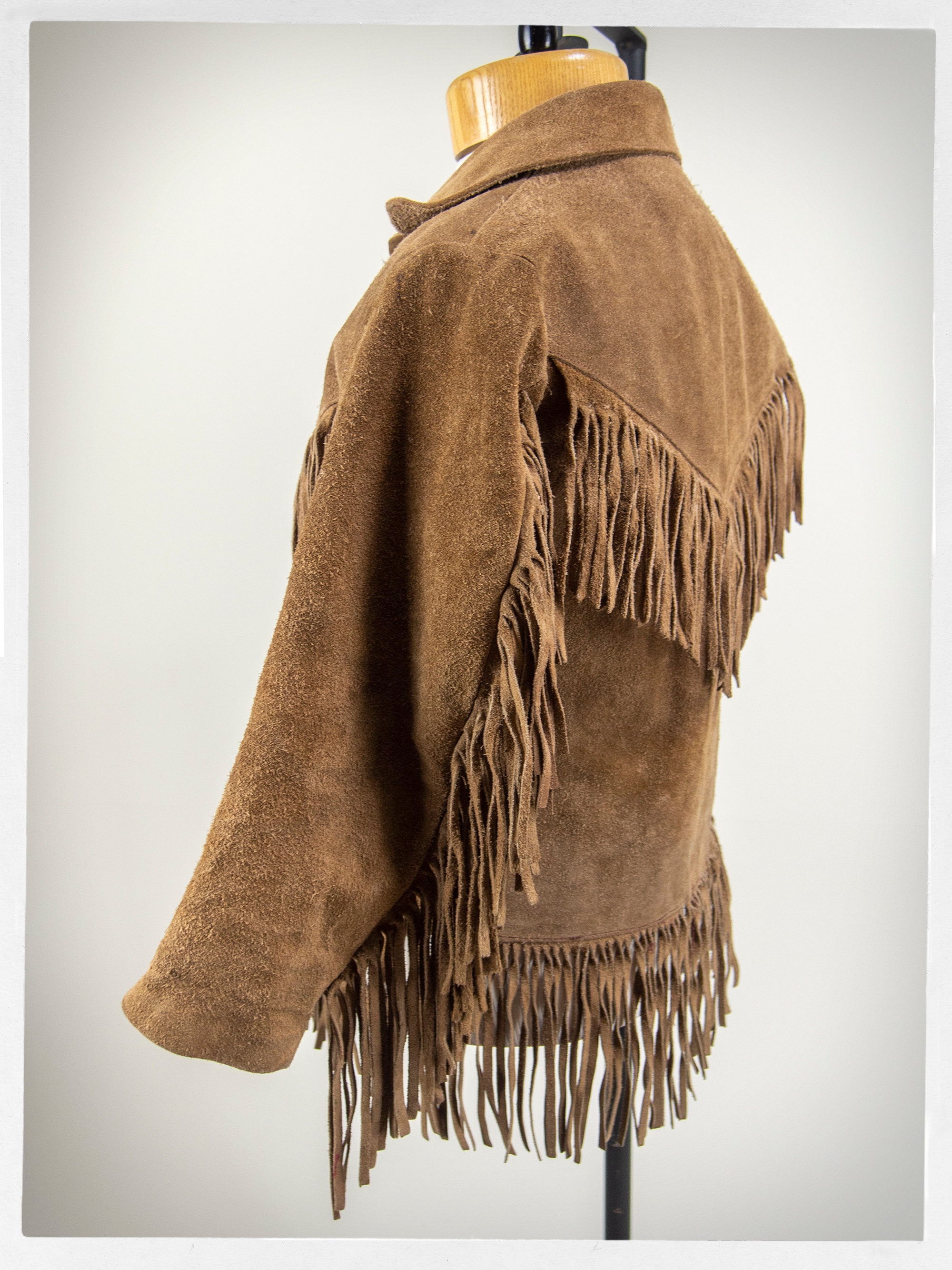 Vintage 70s Cowboy Fringe Jacket, 80s Western Jacket, Suede Fringe Coat ...