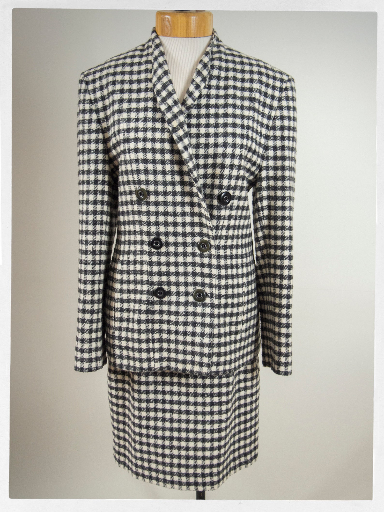 Vintage 80s Suit, 80s 3 Piece Ladies Suit, Check Wool Suit, Preppy ...
