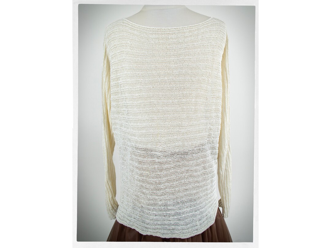 Retro 90s SARAH PACINI Top, Designer Jumper, Loose Knit Jumper, Luxury ...