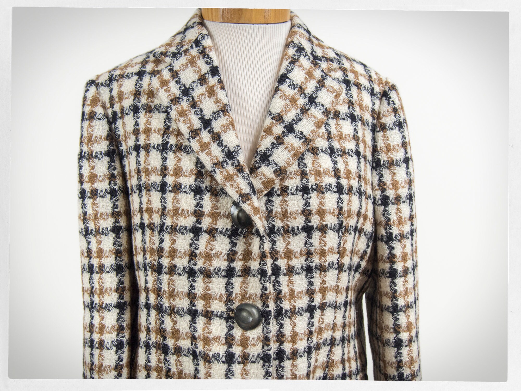 Retro 80s Coat 80s Statement Coat 80s Plaid Coat Vintage - Etsy