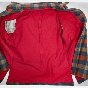 Vintage 80s Check Jacket, Mens Plaid Wool Jacket, Wool Plaid Hunting ...