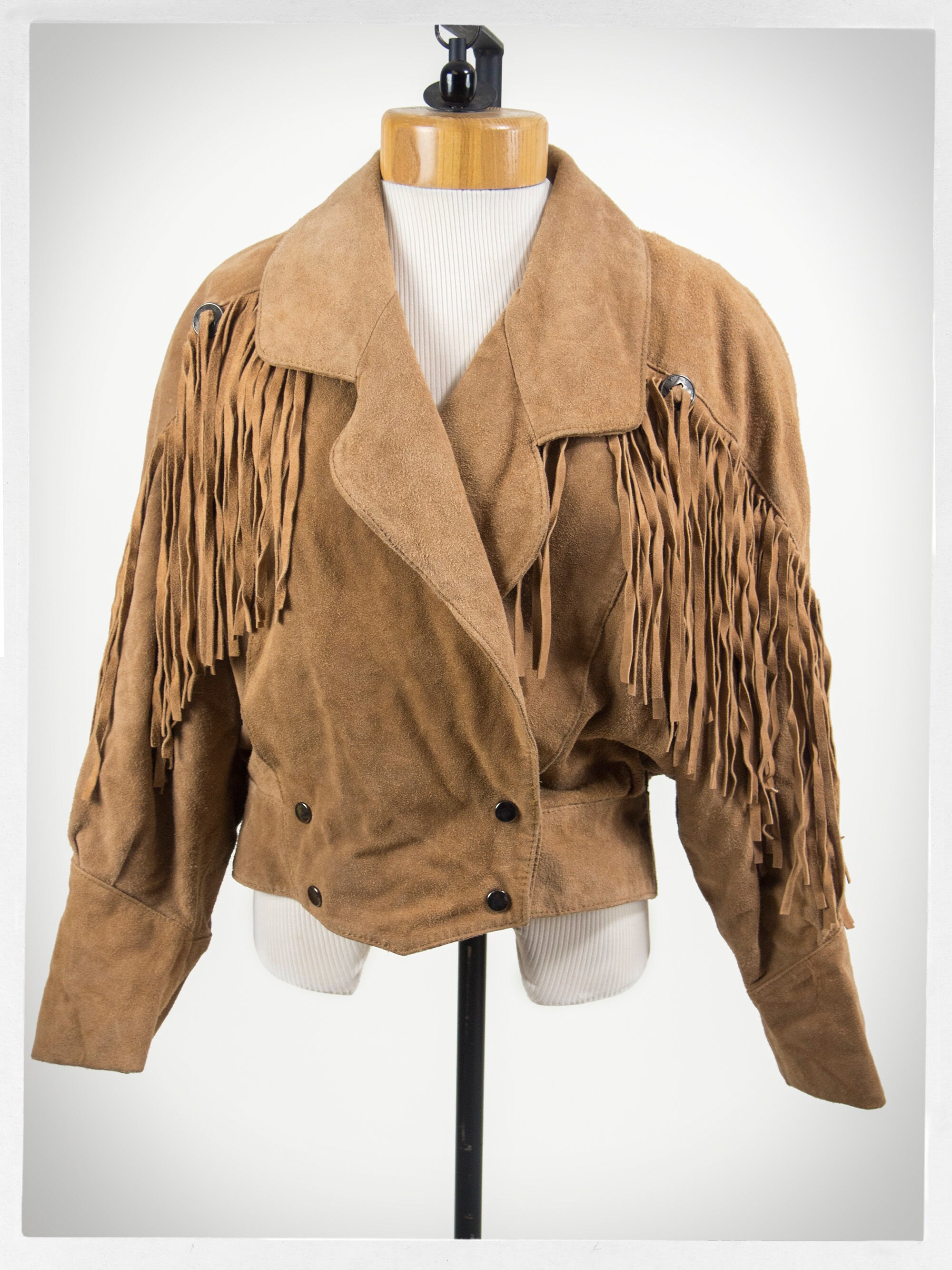 Retro 80s Fringe Jacket 80s Western Jacket 80s Leather - Etsy