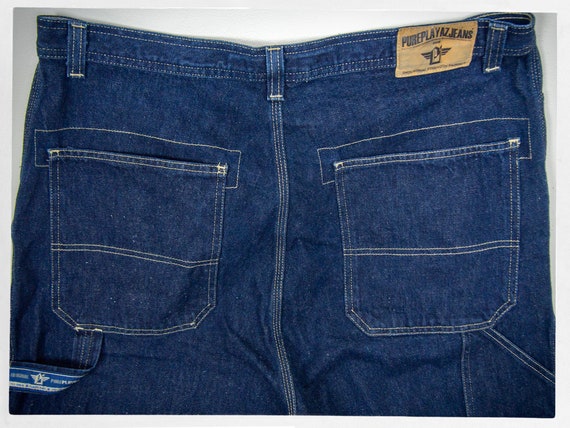 Retro 90s Jeans, HIP HOP Baggy Jeans, Pure Playaz Jea… - Gem