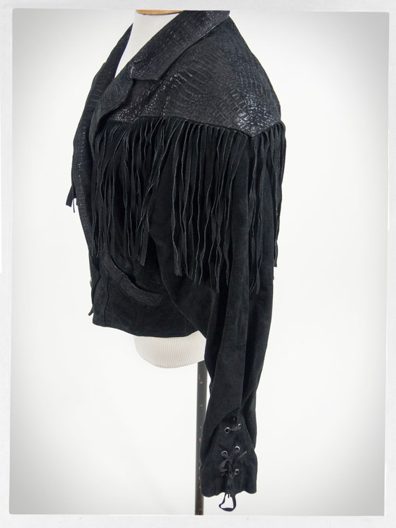 Retro 80s Fringe Jacket, 80s Western Jacket, Western … - Gem