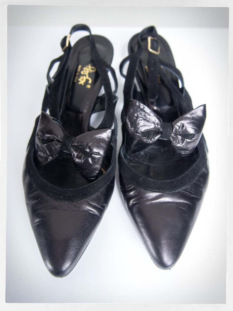 Retro 80s Shoes, 70s PETER FOX Slingback, Designer Shoe, Vintage ...