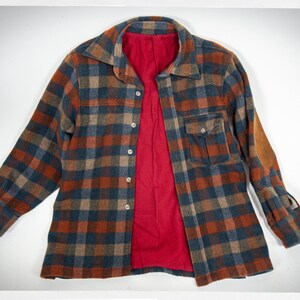 Vintage 80s Check Jacket, Mens Plaid Wool Jacket, Wool Plaid Hunting ...
