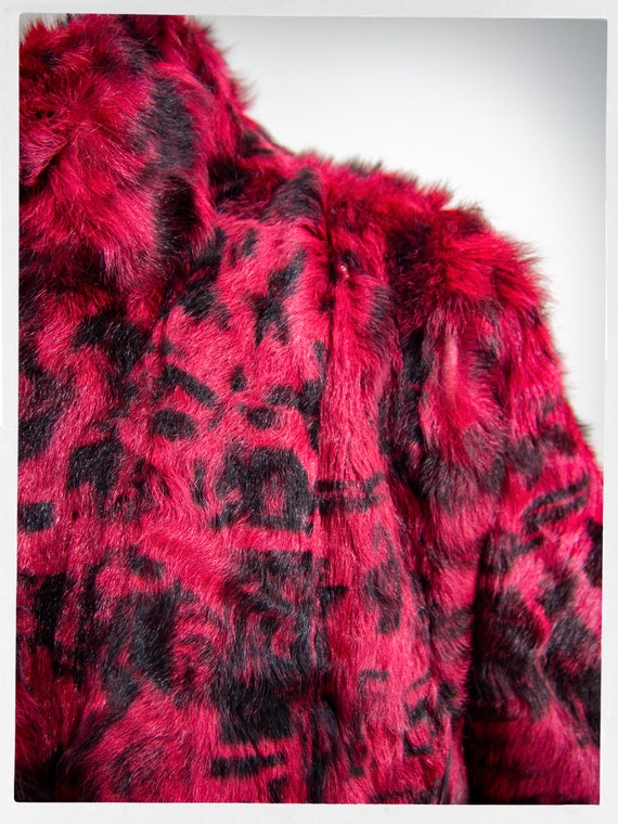 Vintage 90s Coat, 90s New Wave Coat, 80s Pink Abstrac… - Gem