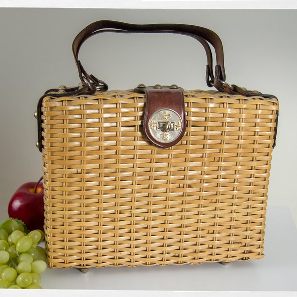 Rattan Purse - Etsy