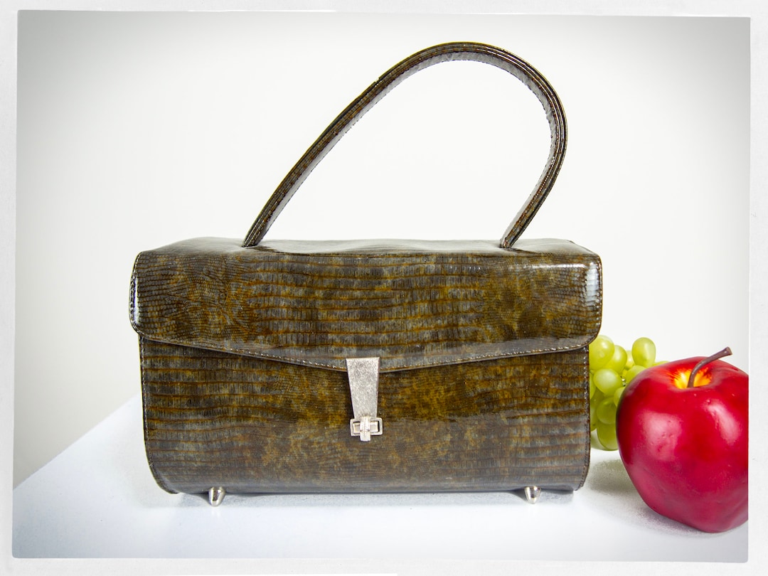 Retro 60s Handbag, 60s Box Purse, 50s Handbag, Rockabilly Fashion, 60s ...