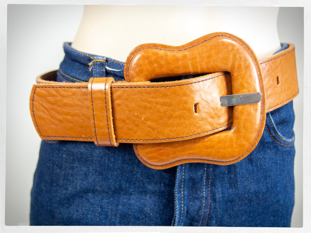 Retro 90s Statement Belt, 90s HOLT RENFREW Belt, Wide Leather Belt, Mod ...
