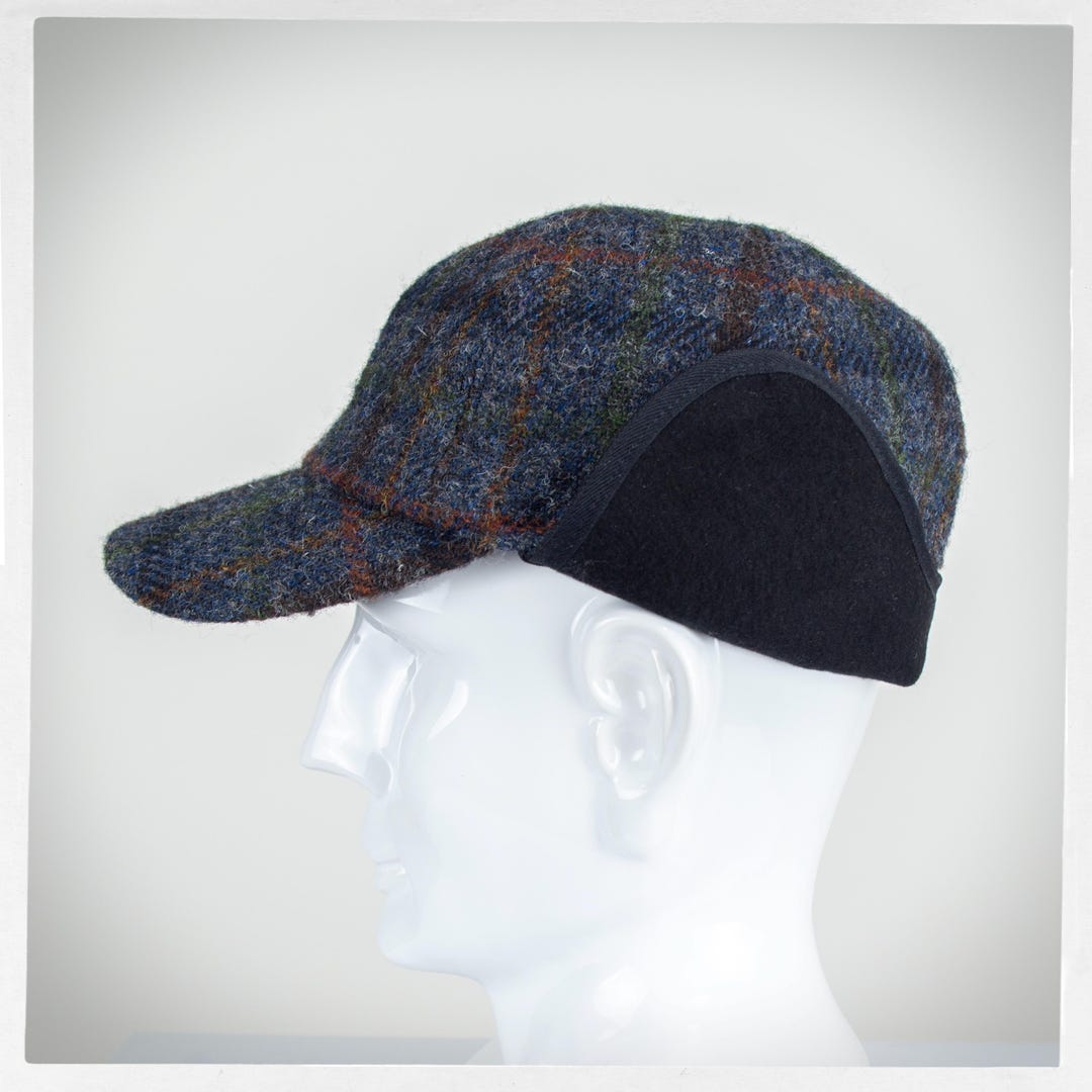 Retro Tweed Wool Hat, Vintage Hat, Tweed Walking Hat, HARRIS TWEED Hat ...