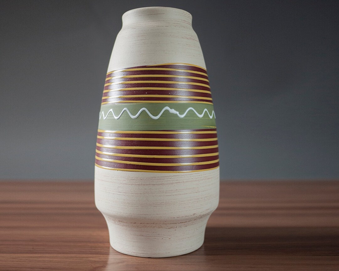 Vintage 70s Pottery Mid Century Modern Vase German Pottery - Etsy