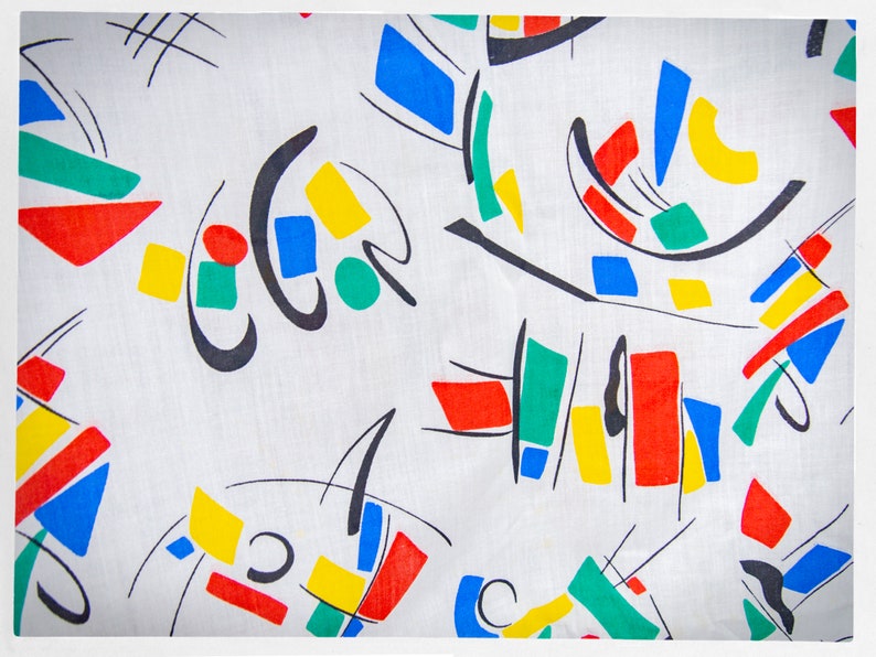 Retro 80s Fabric, Postmodern Fabric, Abstract Fabric, Postmodern Decor ...