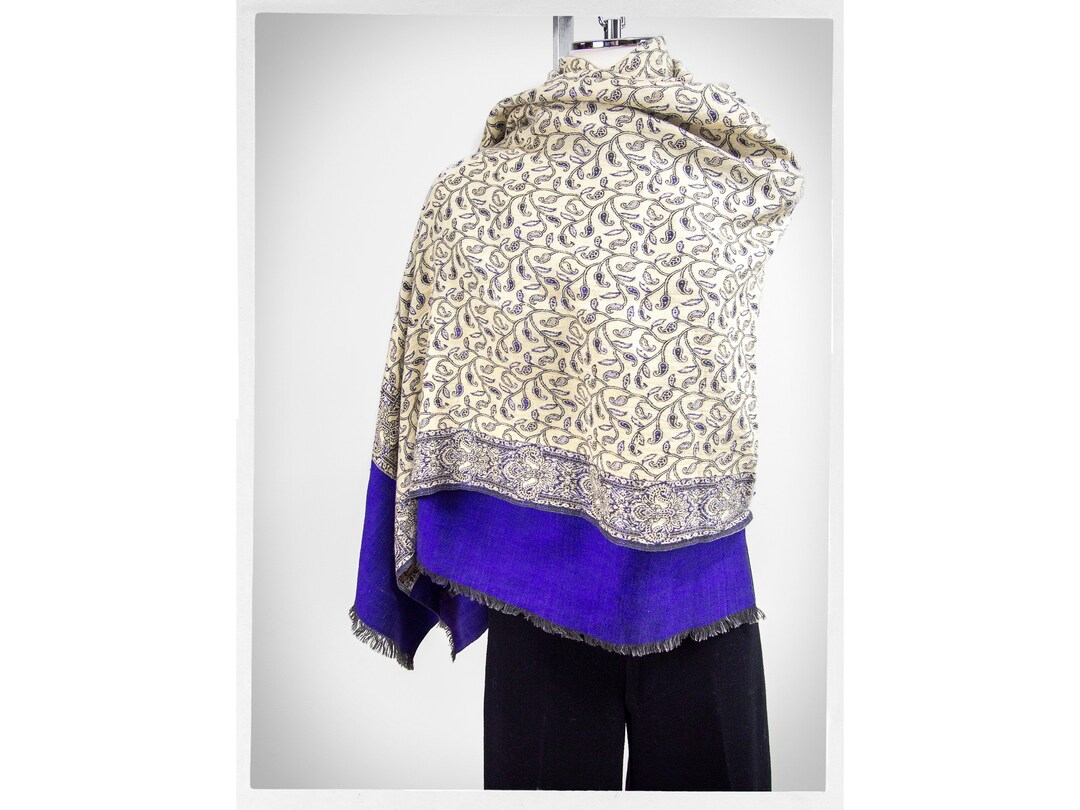 Vintage 90s Shawl, East Indian Wool Shawl, Handmade Shawl, Statement ...